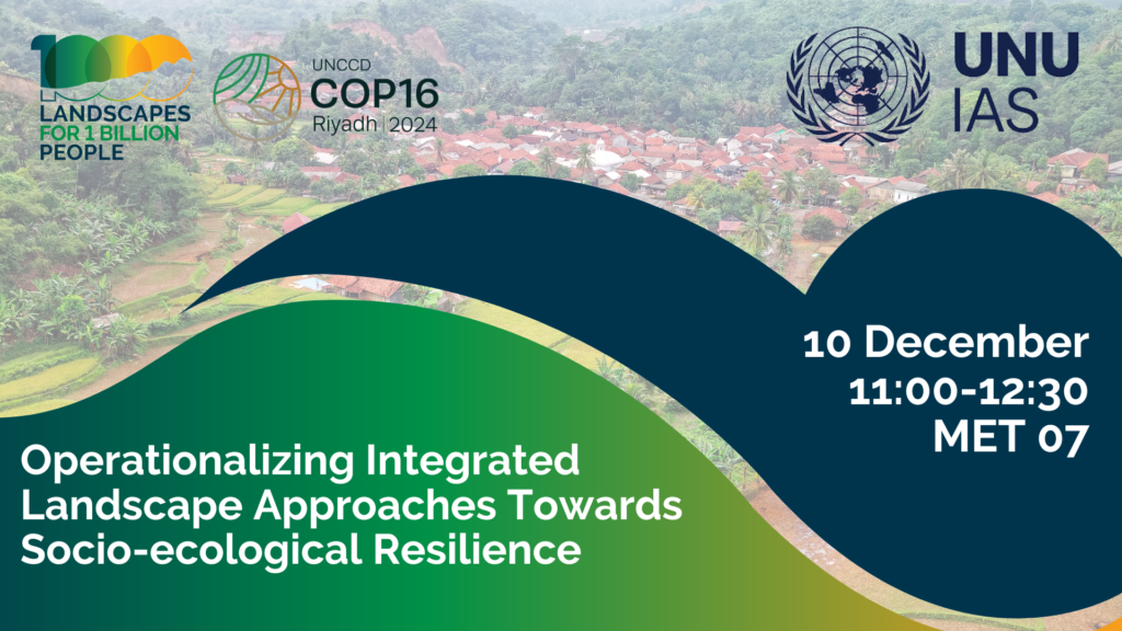 Operationalizing Integrated Landscape Approaches Towards Socio ...